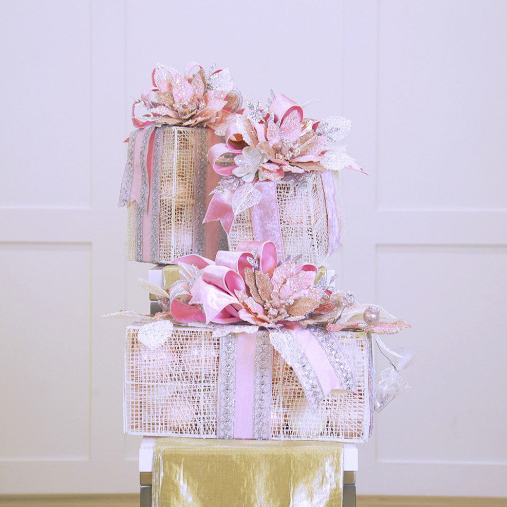 Pink Gift Box Decor Bundle – The Christmas Palace