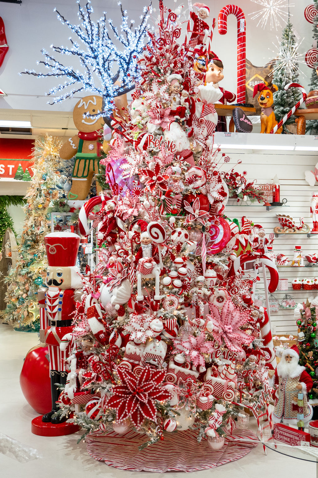 Peppermint Swirl Candy Tree Decor – The Christmas Palace